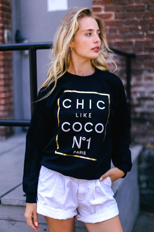CHIC LIKE COCO GRAPHIC SWEATSHIRT – Elizabeth & Nichole